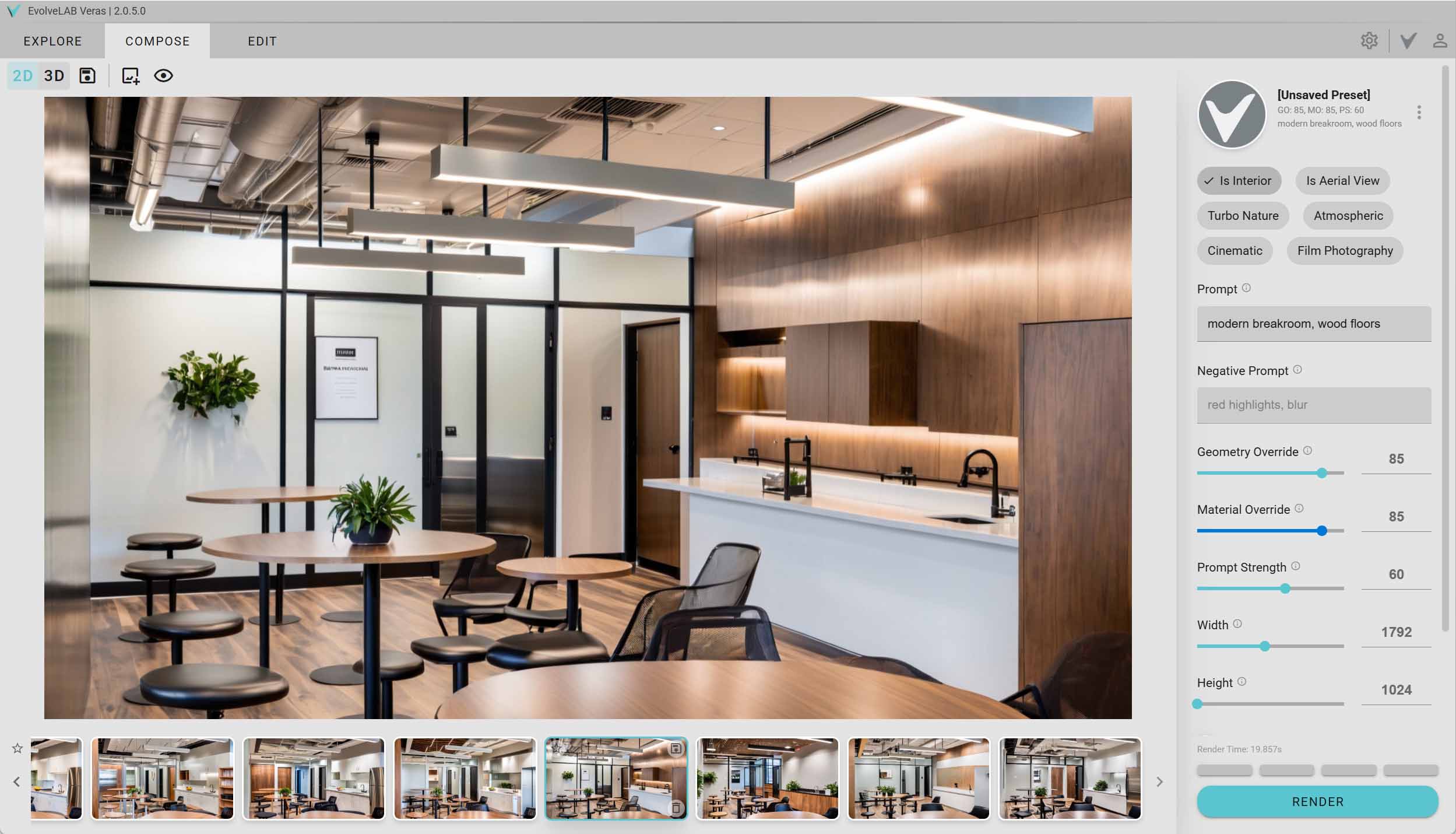 AI-Enhanced Architectural Visualization Workflow Using Enscape and Veras